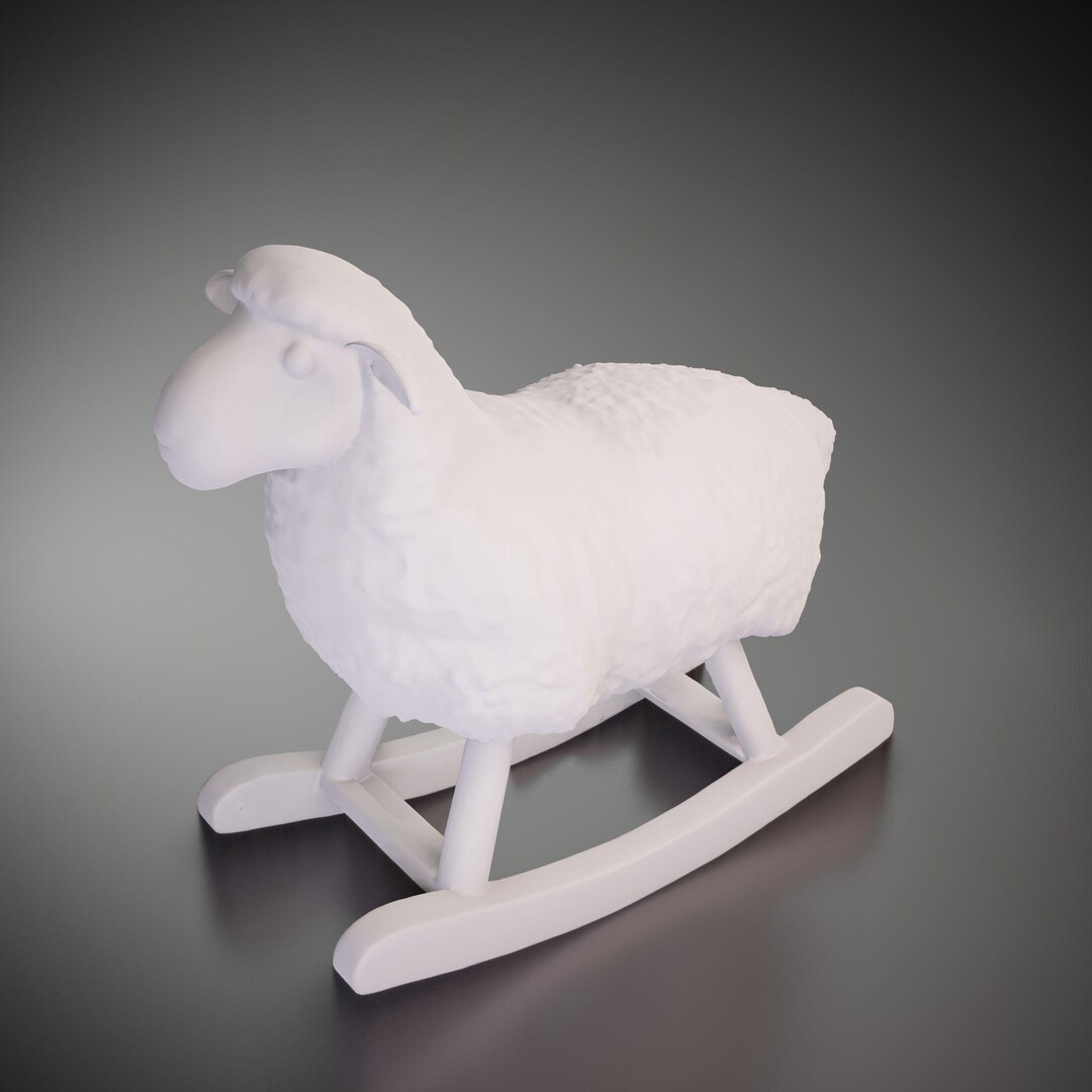 Rocking Sheep - 3D Printed Model | Custom Size & Color | LED Option ...