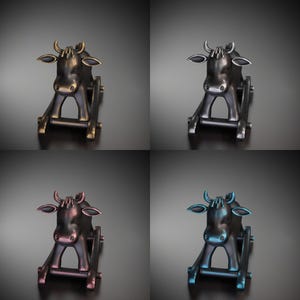 Rocking Cow - 3D Printed Model | Custom Size & Color | LED Option ...