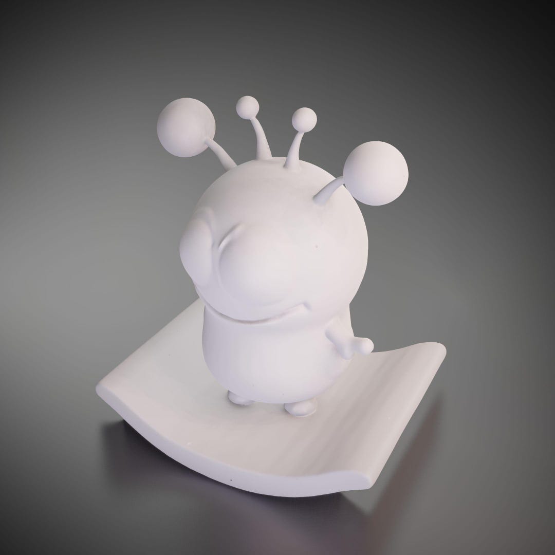 Rocking Alien - 3D Printed Model | Custom Size & Color | LED Option ...