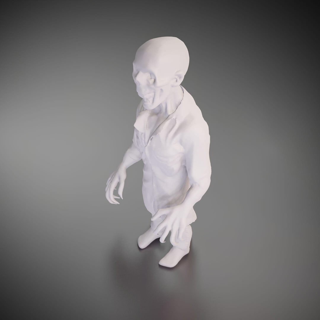 Zombie - 3D Printed Model | Custom Size & Color | LED Option | Pendant ...