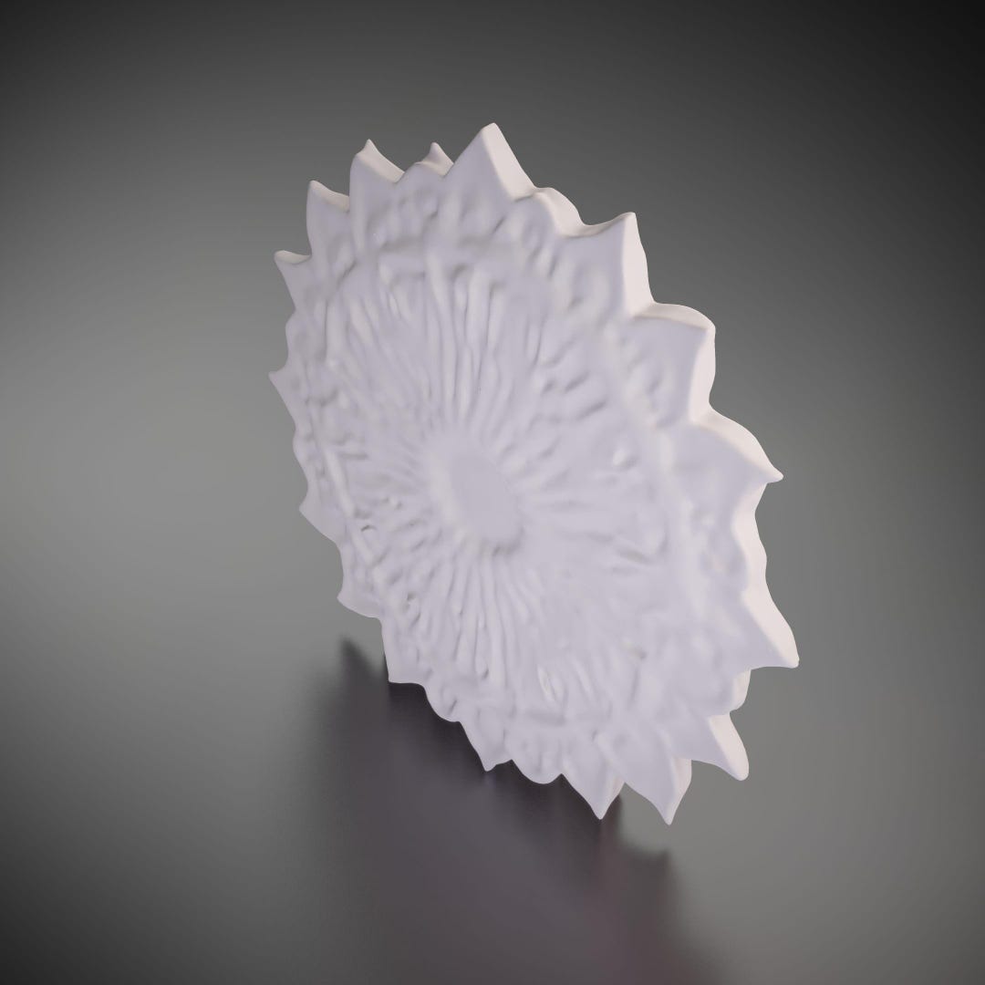 Mandala - 3D Printed Model | Custom Size & Color | LED Option | Pendant ...