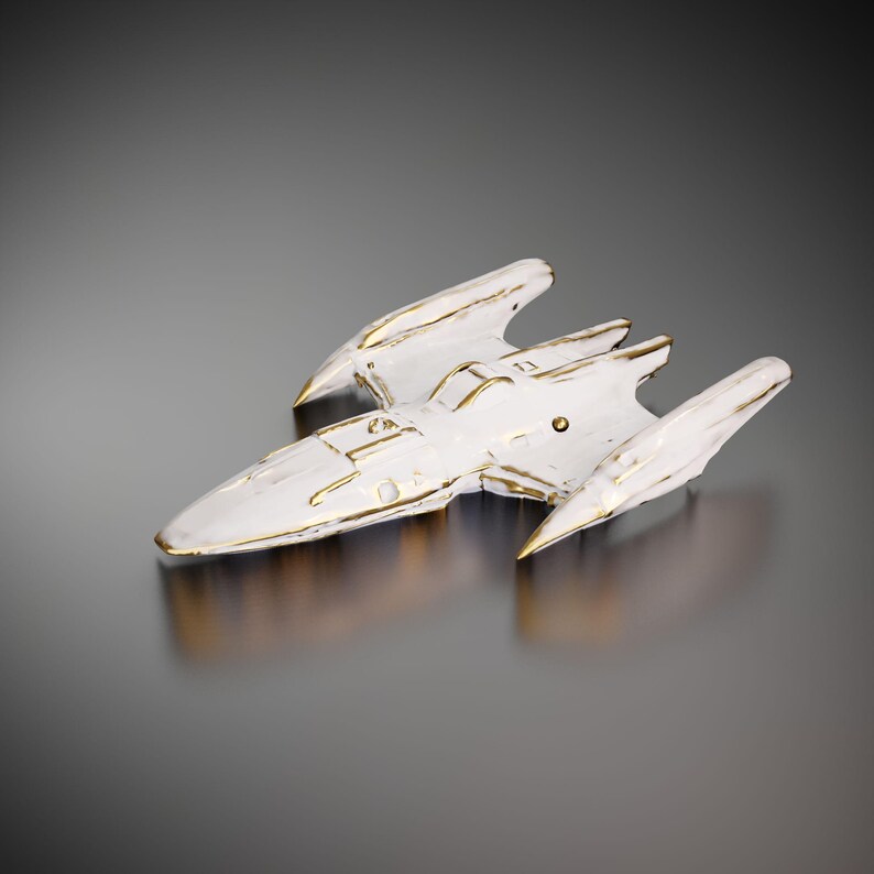 Alien Ship - 3D Printed Model | Custom Size & Color | LED Option ...