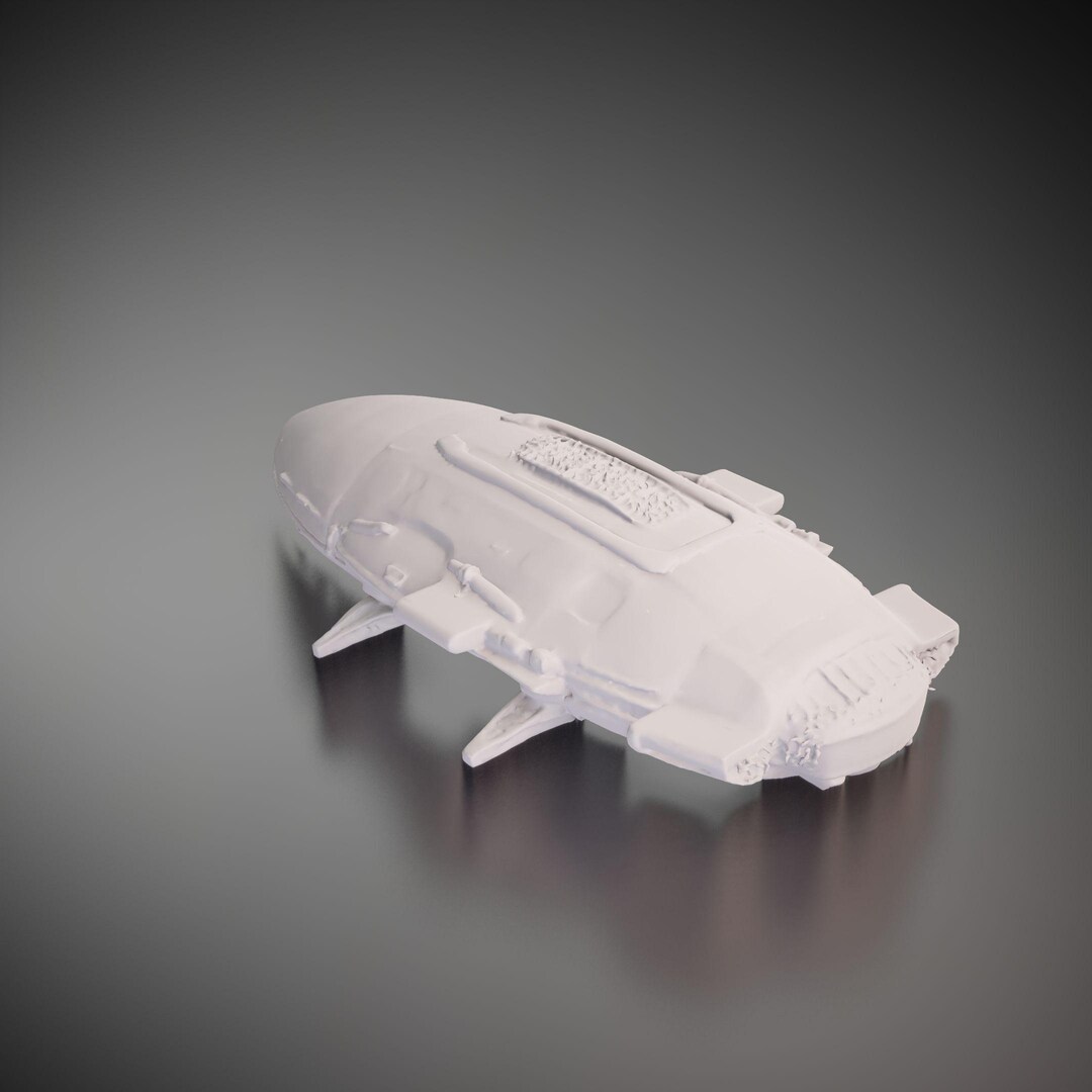 Alien Ship - 3D Printed Model | Custom Size & Color | LED Option ...