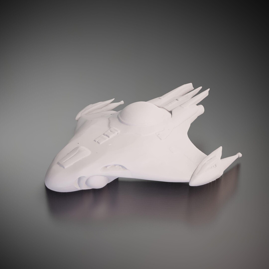 Alien Ship - 3D Printed Model | Custom Size & Color | LED Option ...