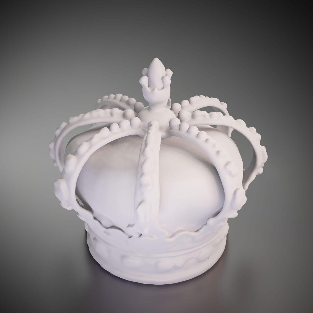 Crown - 3D Printed Model | Custom Size & Color | LED Option | Pendant ...