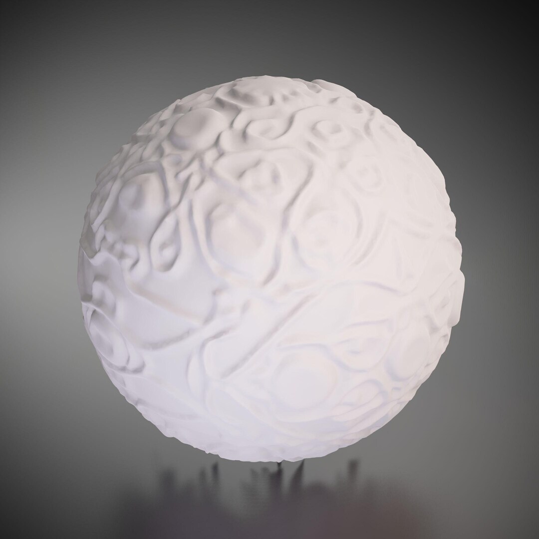 Ornamental Sphere - 3D Printed Model | Custom Size & Color | LED Option ...