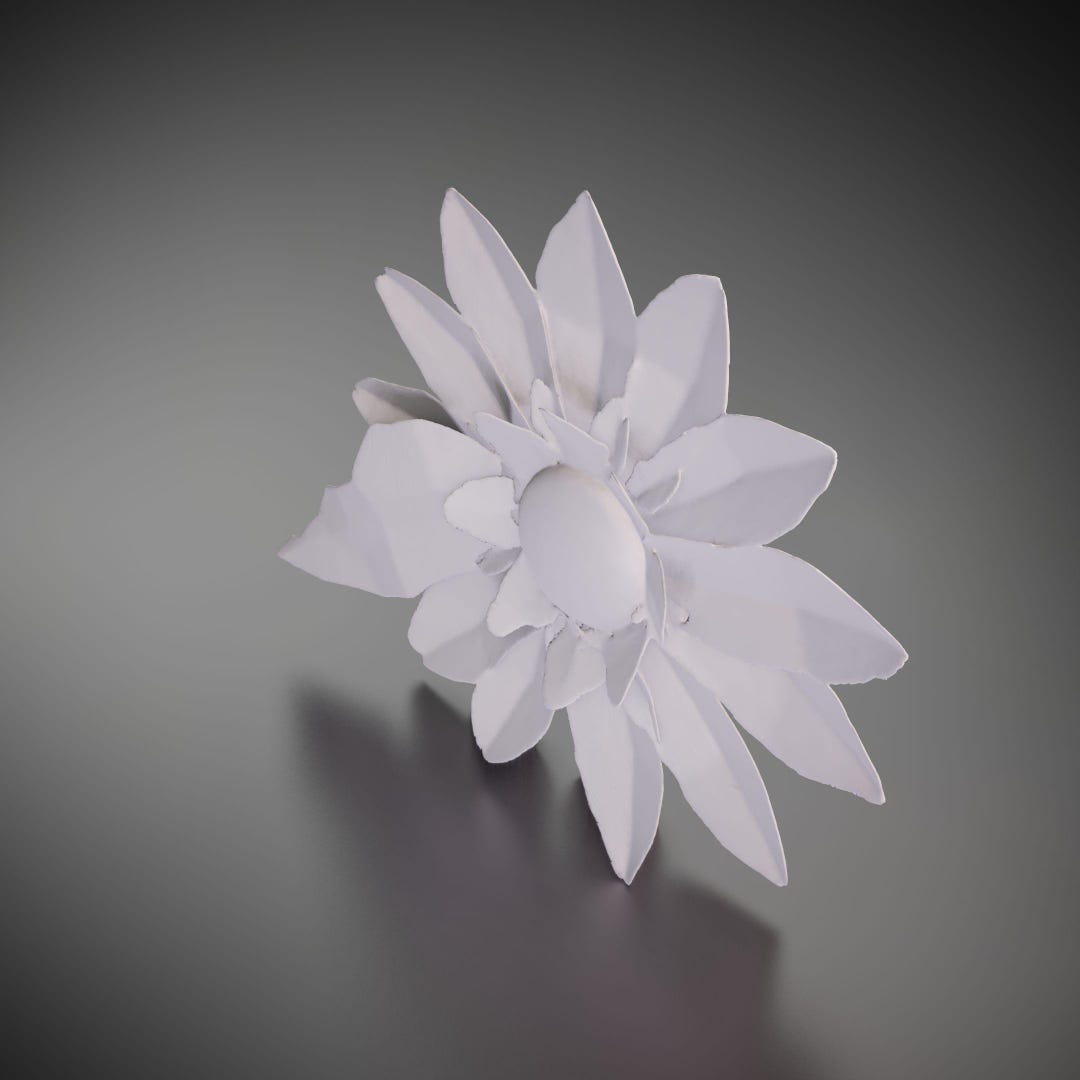 Daisy - 3D Printed Model | Custom Size & Color | LED Option | Pendant ...
