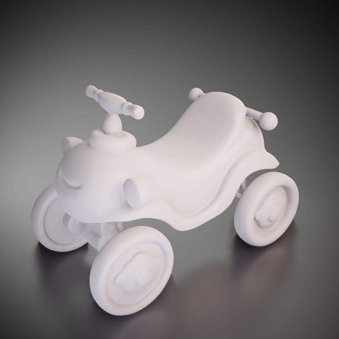 Rocking Car - 3D Printed Model | Custom Size & Color | LED Option ...