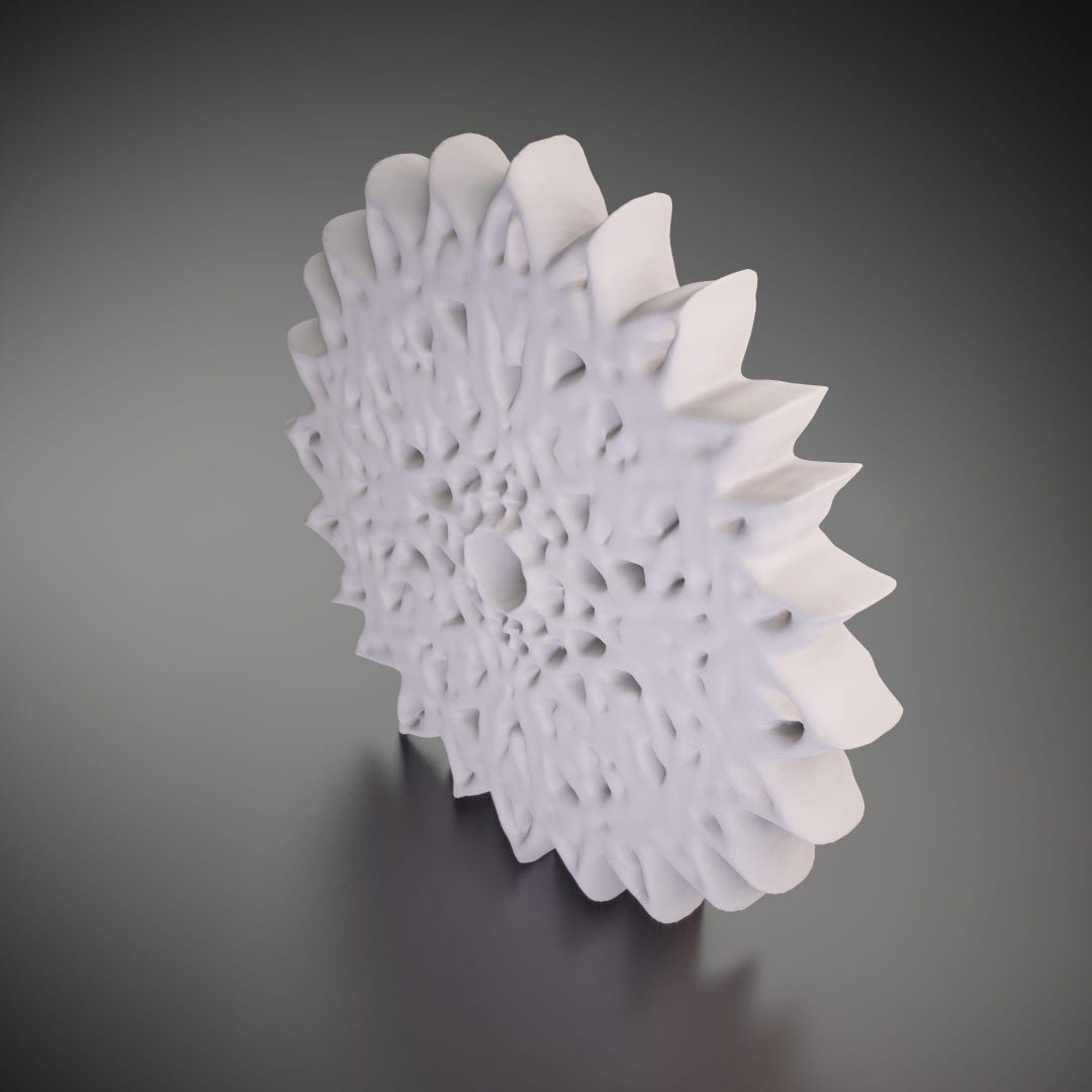 Mandala - 3D Printed Model | Custom Size & Color | LED Option | Pendant ...