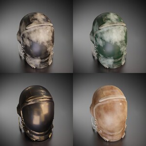 Astronaut Helmet - 3D Printed Model | Custom Size & Color | LED Option ...
