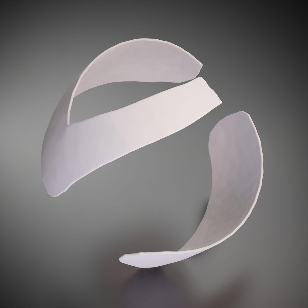 Abstract Shape - 3D Printed Model | Custom Size & Color | LED Option ...