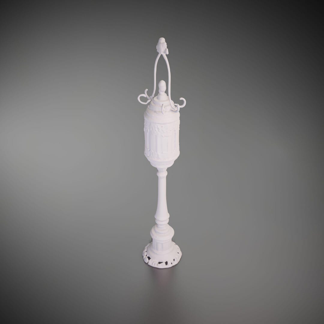 Jin Lamp - 3D Printed Model | Custom Size & Color | LED Option ...