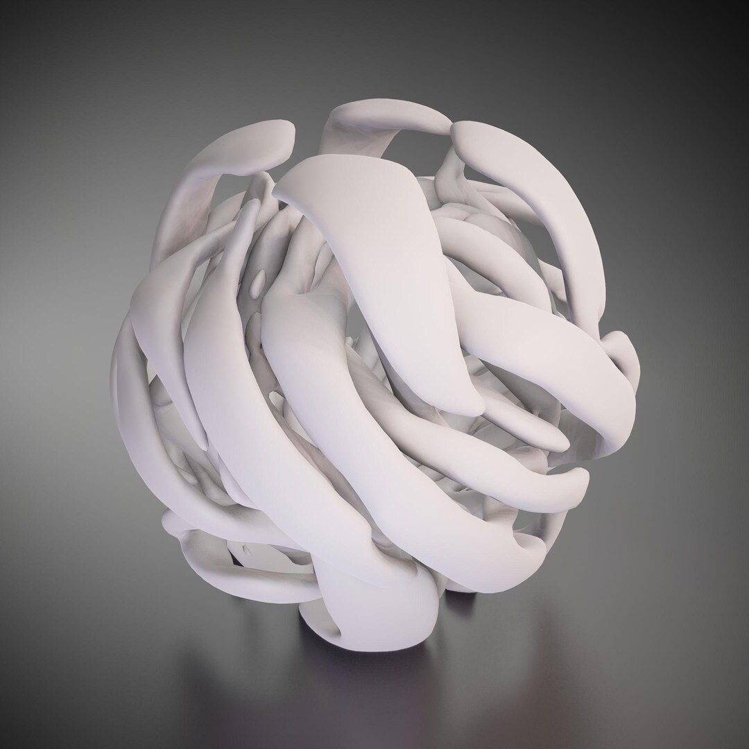 Abstract Shape - 3D Printed Model | Custom Size & Color | LED Option ...