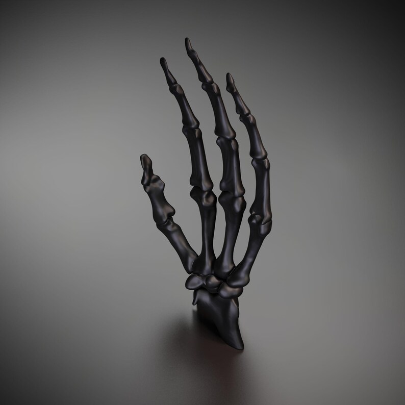 Skeleton Hand - 3D Printed Model | Custom Size & Color | LED Option ...