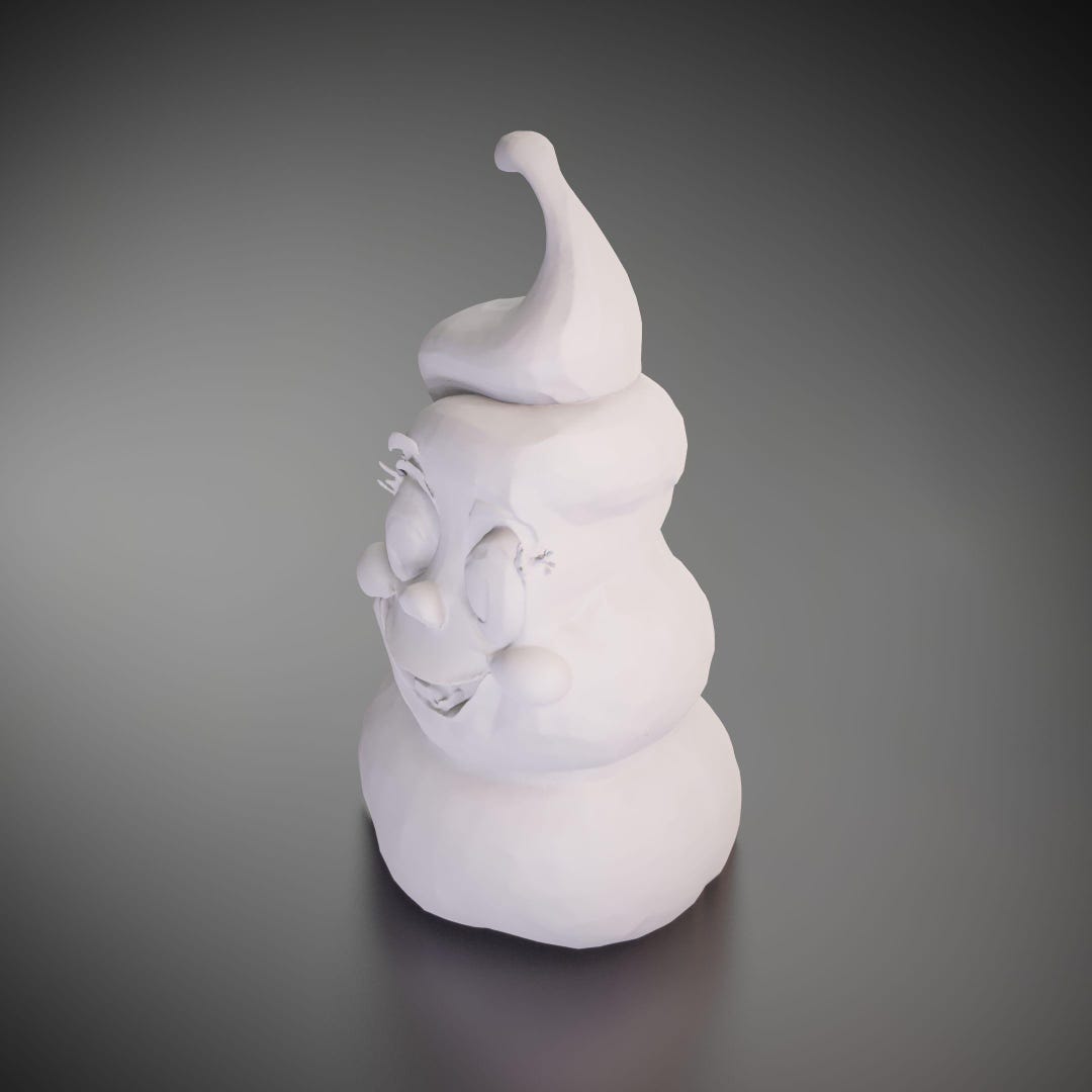 Poop With Eyes and Mo - 3D Printed Model | Custom Size & Color | LED ...