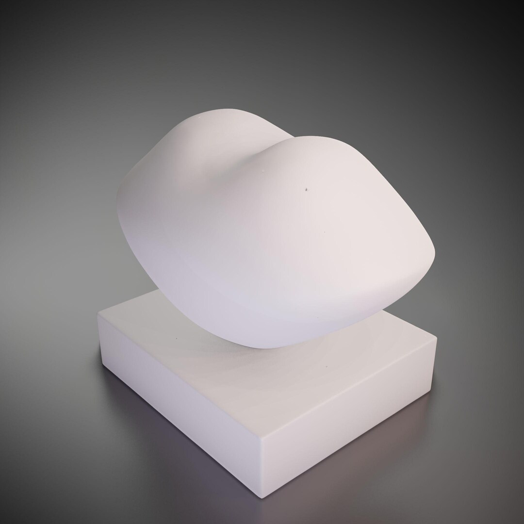 Lips on Stand - 3D Printed Model | Custom Size & Color | LED Option ...