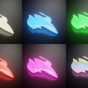 Alien Ship - 3D Printed Model | Custom Size & Color | LED Option ...