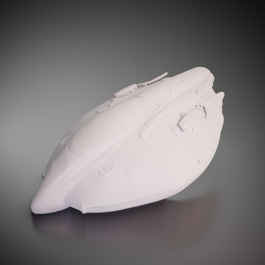Alien Ship - 3D Printed Model | Custom Size & Color | LED Option ...