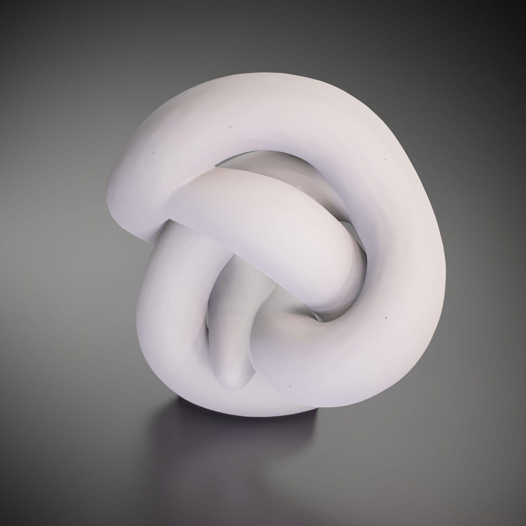 Abstract Shape - 3D Printed Model | Custom Size & Color | LED Option ...