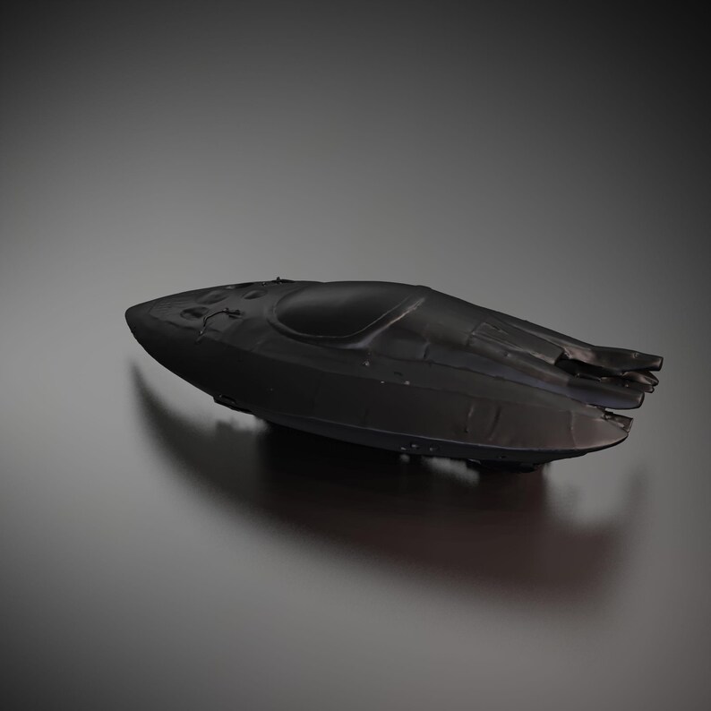 Alien Ship - 3D Printed Model | Custom Size & Color | LED Option ...