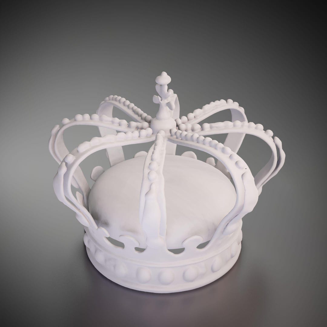 Crown - 3D Printed Model | Custom Size & Color | LED Option | Pendant ...