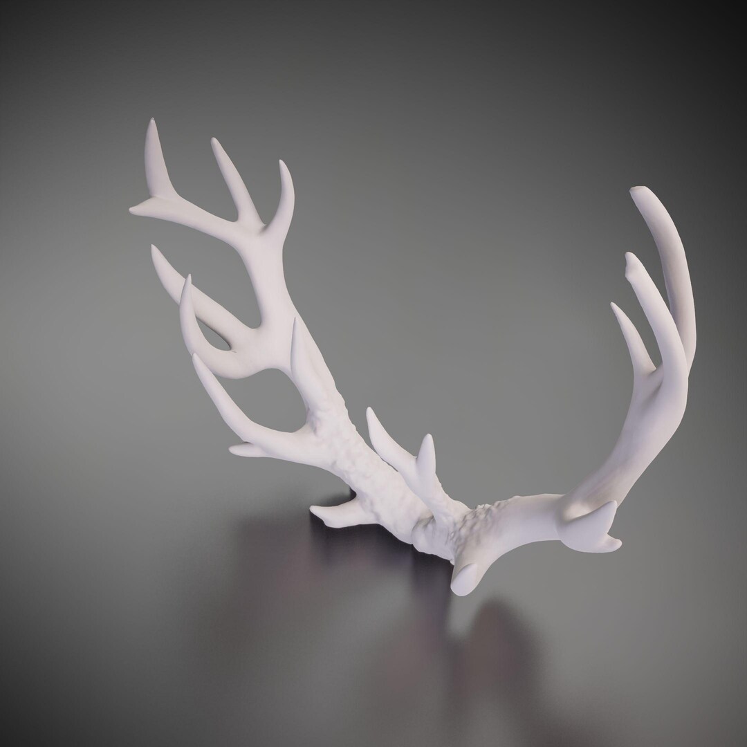 Antlers - 3D Printed Model | Custom Size & Color | LED Option | Pendant ...