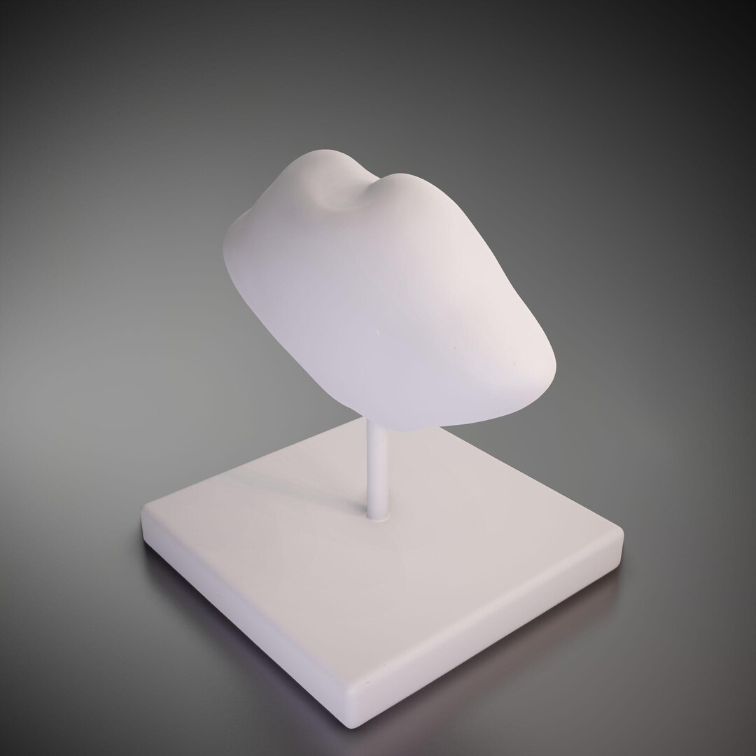 Lips on Stand - 3D Printed Model | Custom Size & Color | LED Option ...