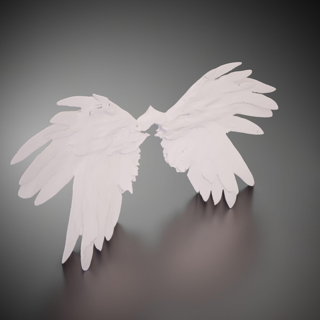 Wings - 3D Printed Model | Custom Size & Color | LED Option | Pendant ...