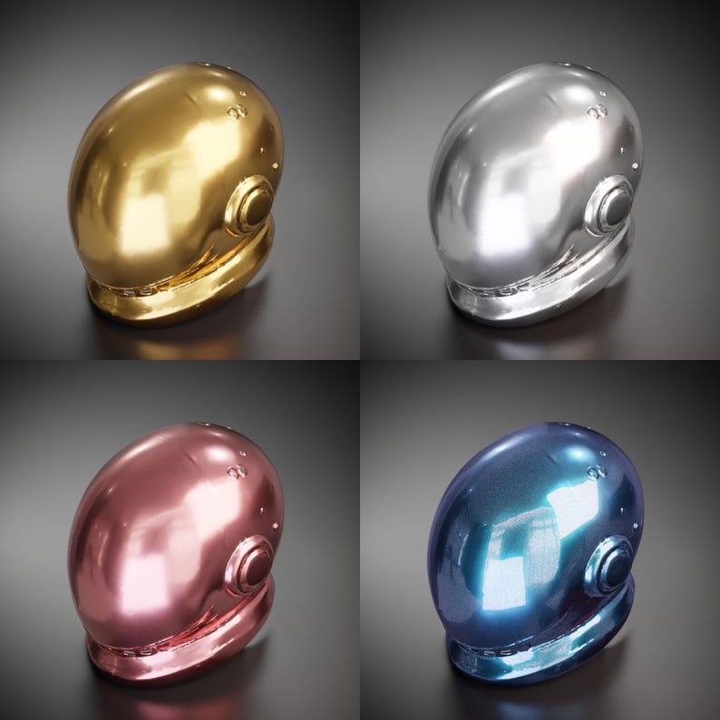 Astronaut Helmet - 3D Printed Model | Custom Size & Color | LED Option ...