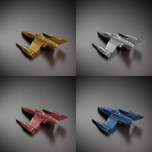 Alien Ship - 3D Printed Model | Custom Size & Color | LED Option ...