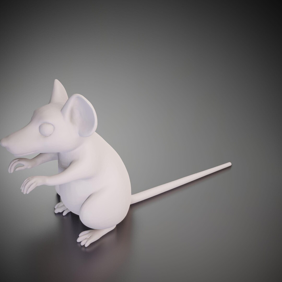Rat - 3D Printed Model | Custom Size & Color | LED Option | Pendant or ...