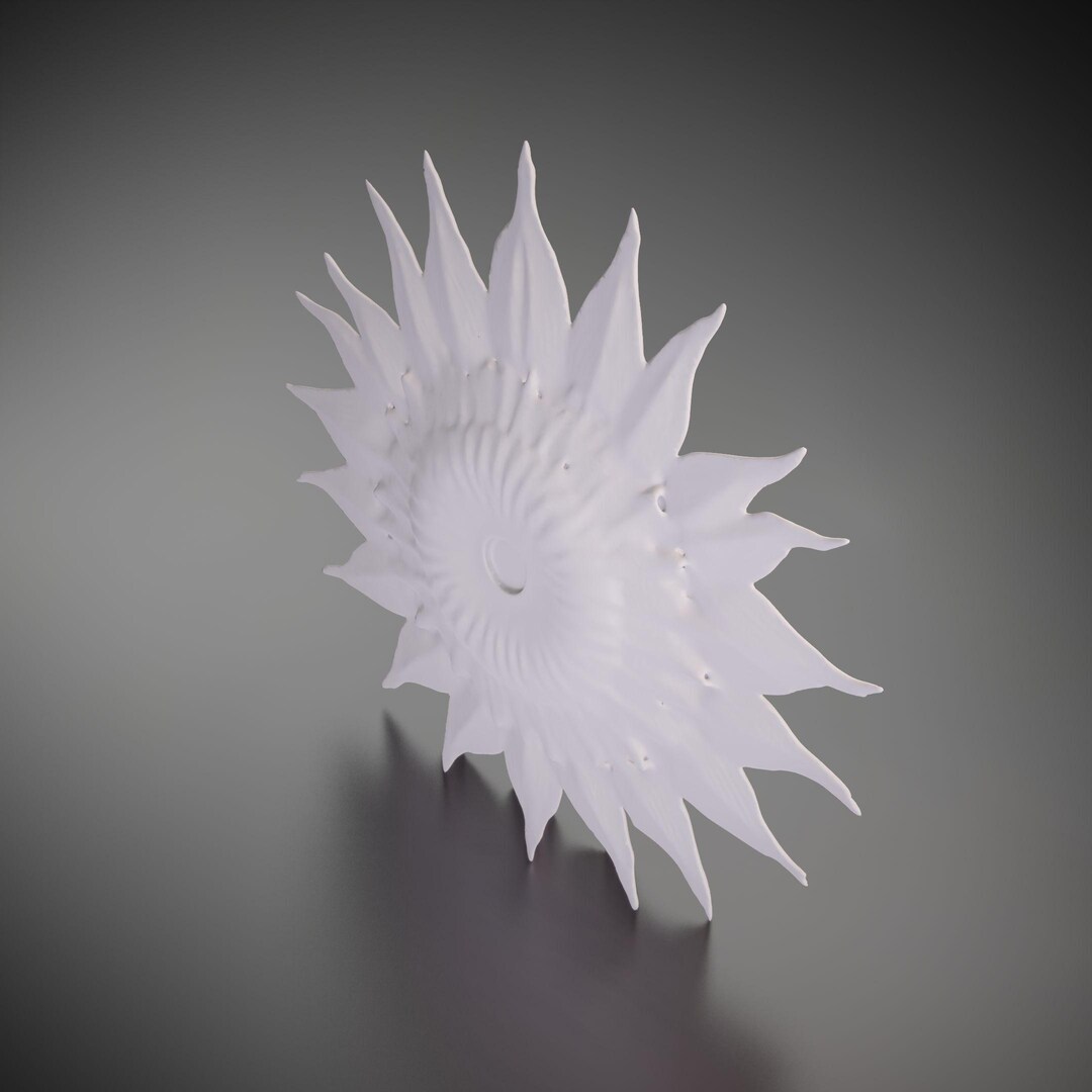 Sun - 3D Printed Model | Custom Size & Color | LED Option | Pendant or ...