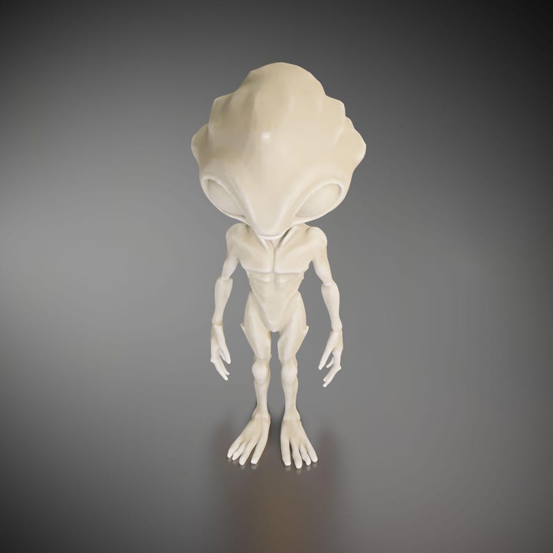 Alien in Suit - 3D Printed Model | Custom Size & Color | LED Option ...