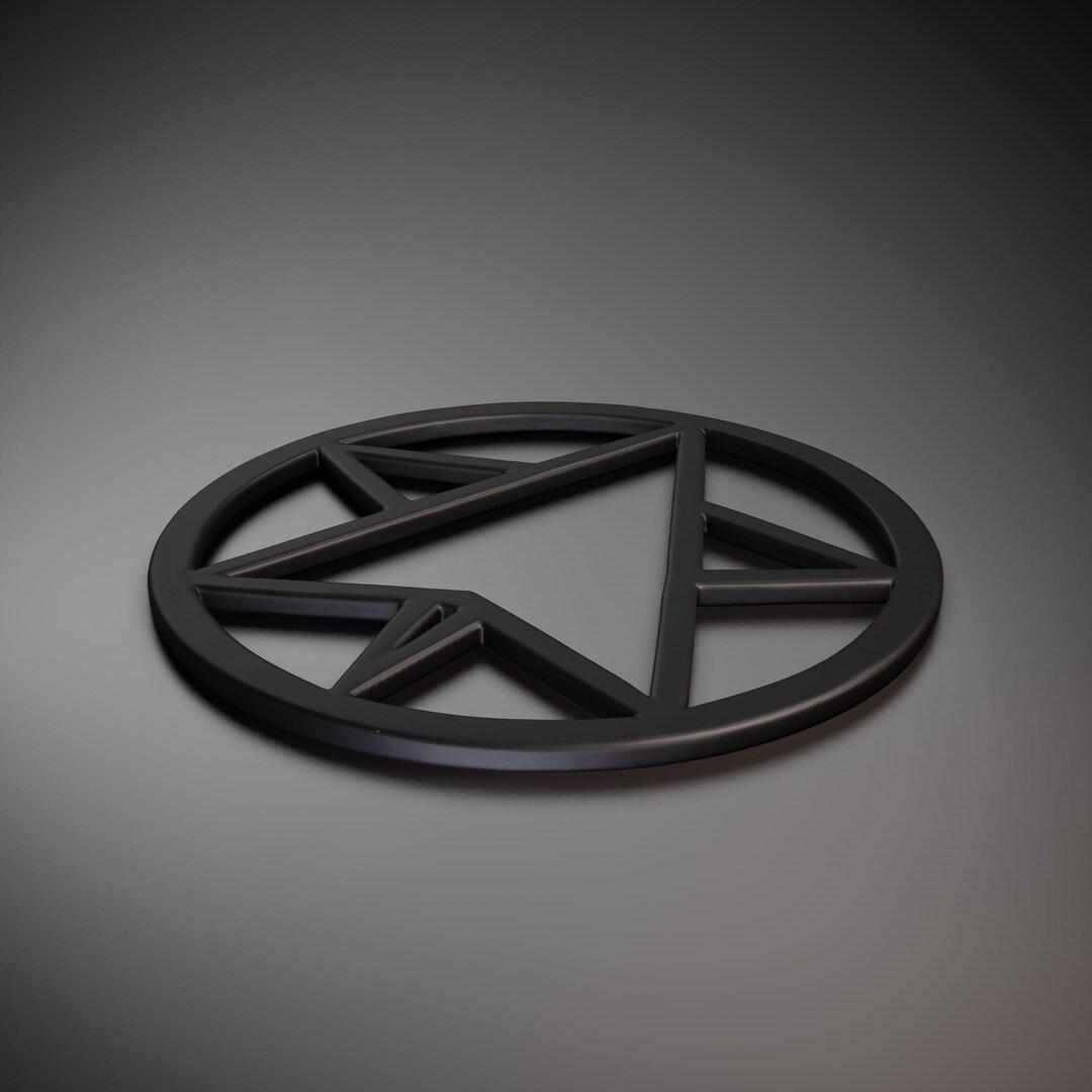 Pentagram in Pink - 3D Printed Model | Custom Size & Color | LED Option ...