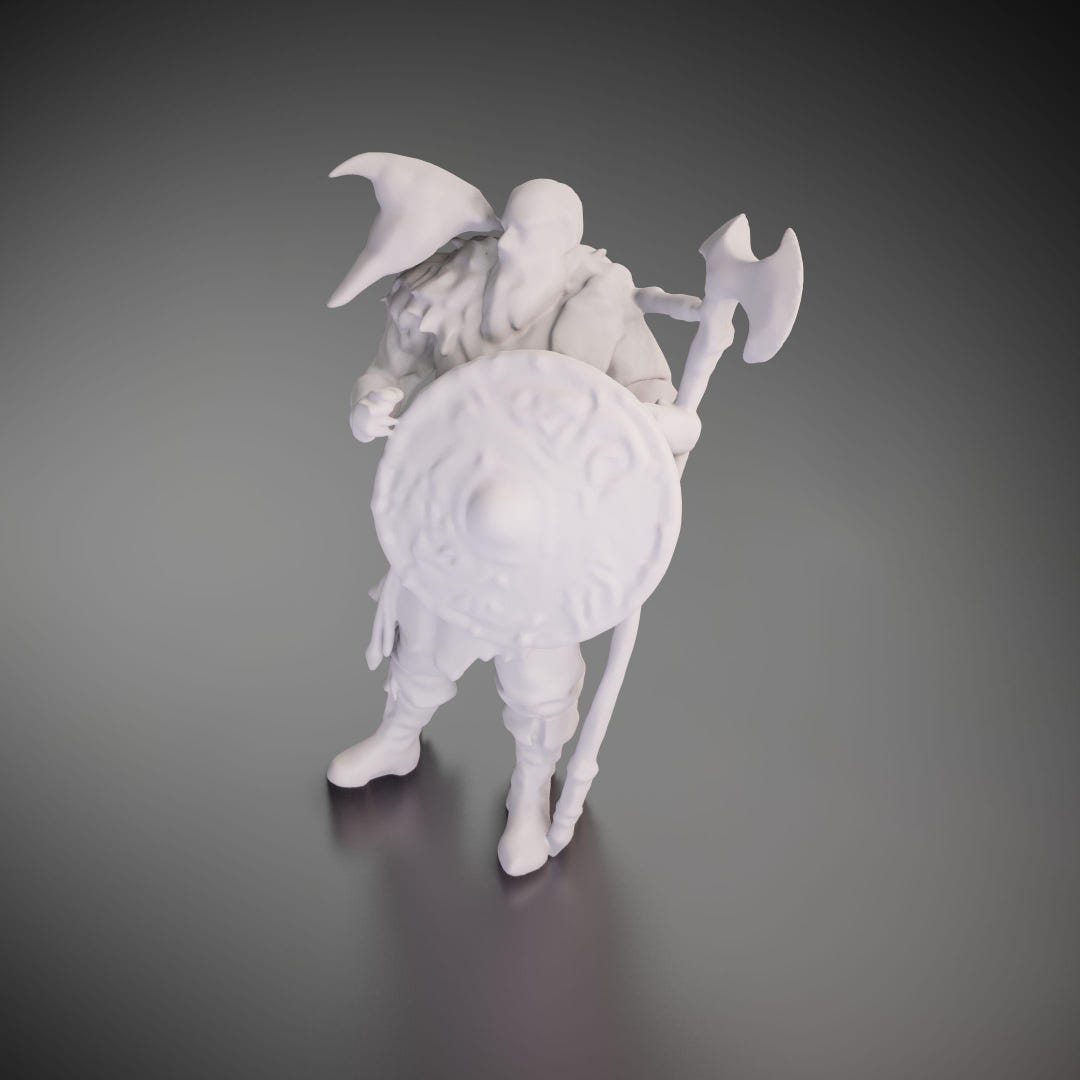 Norse Pagan - 3D Printed Model | Custom Size & Color | LED Option ...