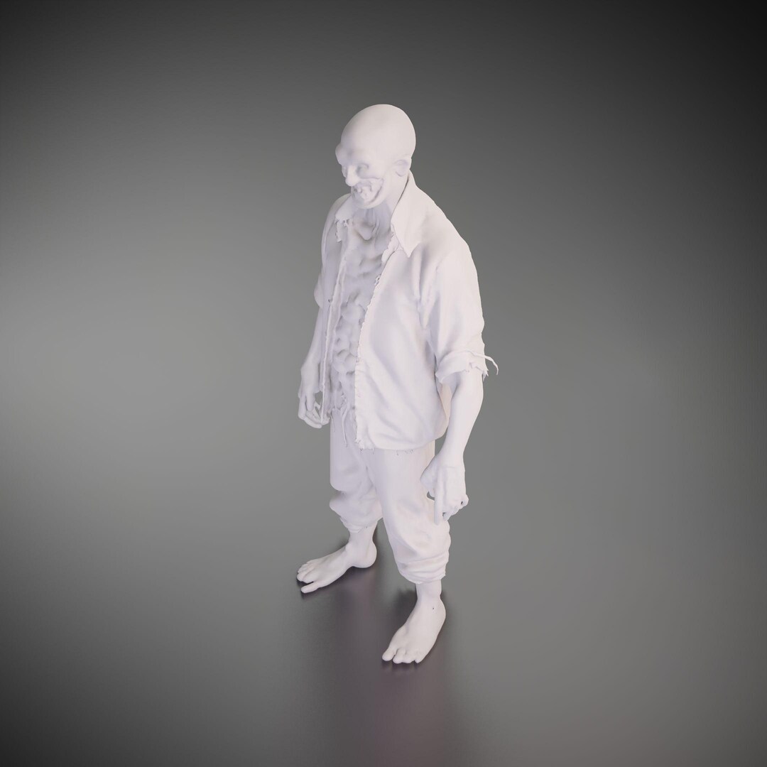 Zombie - 3D Printed Model | Custom Size & Color | LED Option | Pendant ...