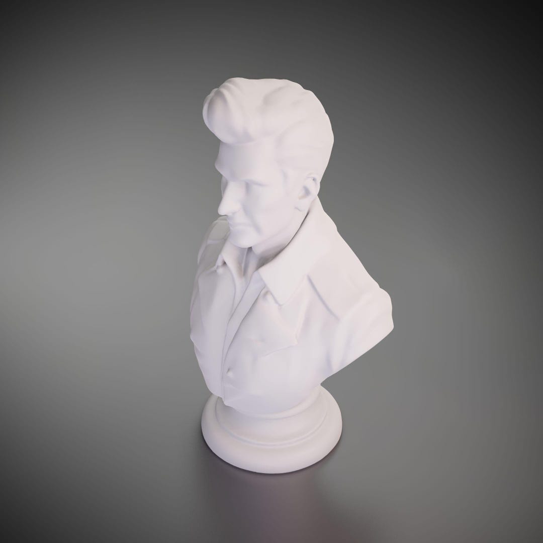 Elvis Presley - 3D Printed Model | Custom Size & Color | LED Option ...