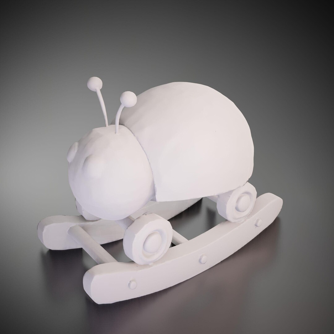 Rocking Ladybug - 3D Printed Model | Custom Size & Color | LED Option ...