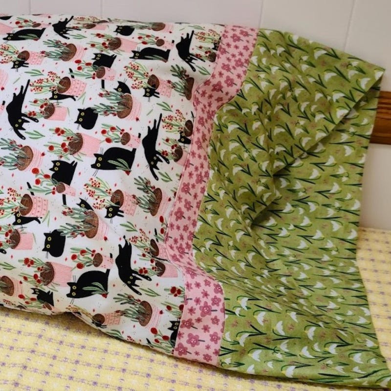 Cat Pillowcase - Etsy