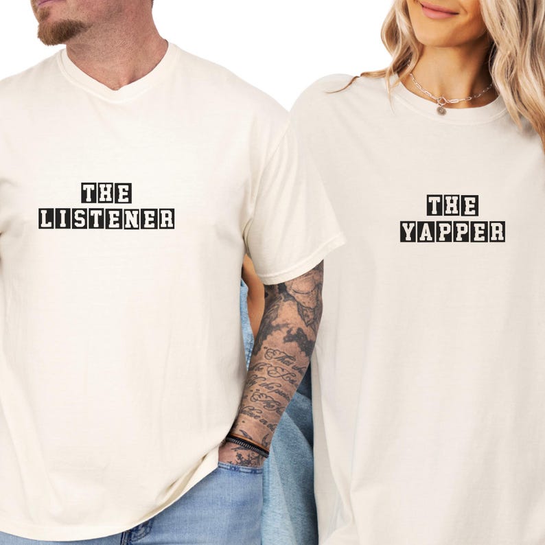 Comfort Colors® the Yapper and the Listener Funny Couple Valentine ...