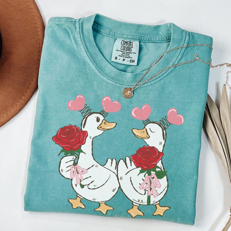 Camisa de San Valentín para amantes del ganso Camisa divertida de San ...