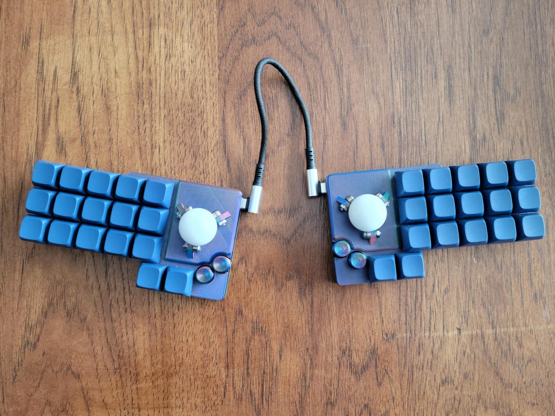 Dual Trackball Split Mechanical Keyboard - Etsy Australia