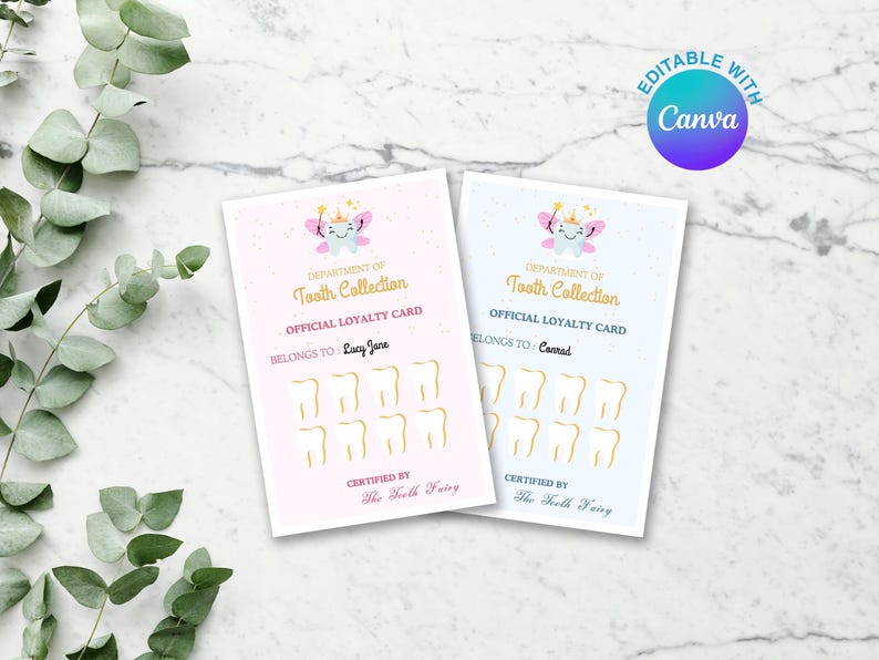 Printable Editable Bundle Tooth Fairy, Letter, Certificate, Receipt ...