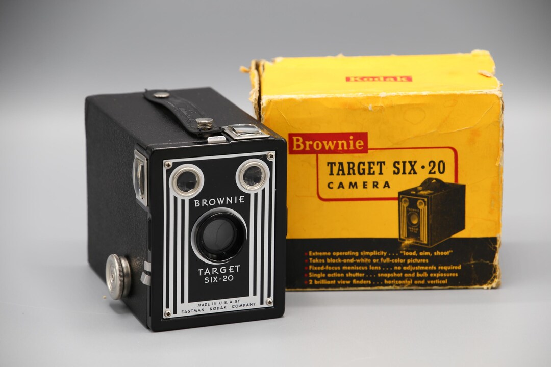 Kodak Brownie Target Six-20 With Original Box - Etsy