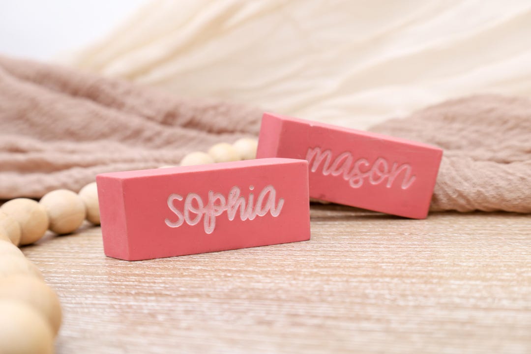 Personalized Pink Eraser With Custom Name, Engraved School Supply for ...