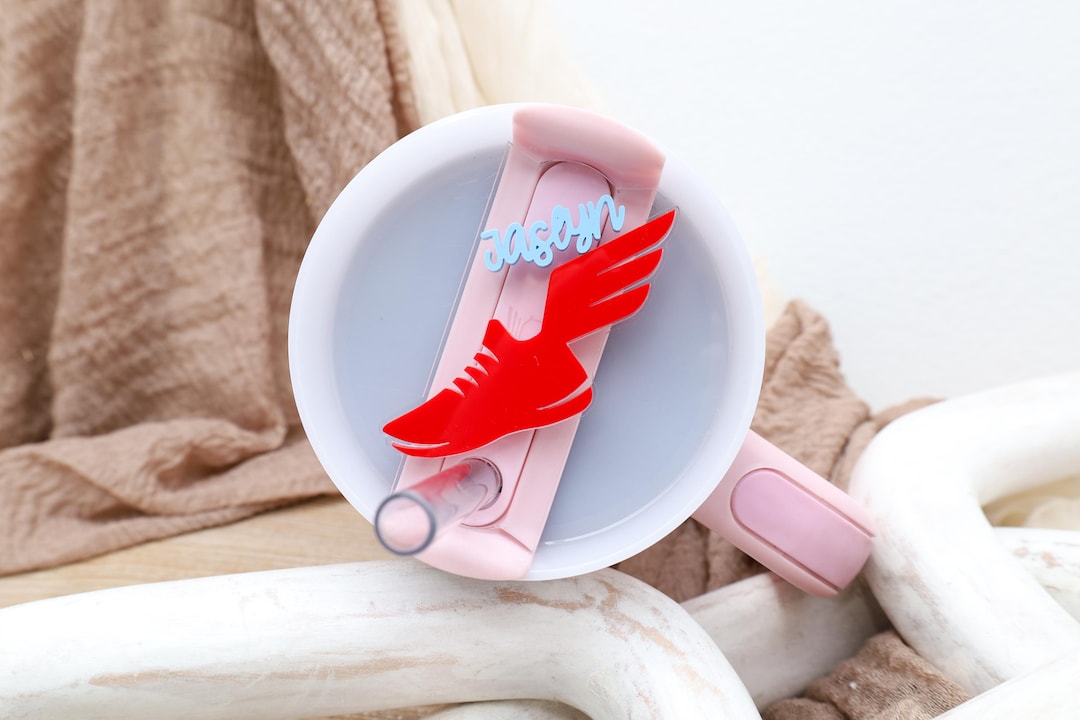 Track and Field Tumbler Topper, Custom Stanley Accessory, Running Shoe ...