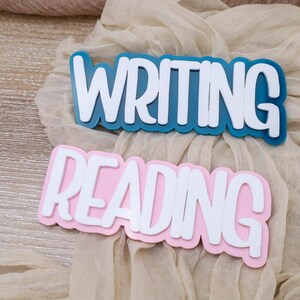 Custom Acrylic Teacher Magnets, Classroom Subject Labels for Reading ...