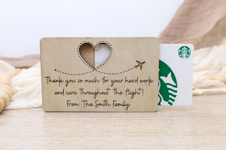 Flight Crew Gift Idea, Custom Pilot Gift, Airline Appreciation Card ...
