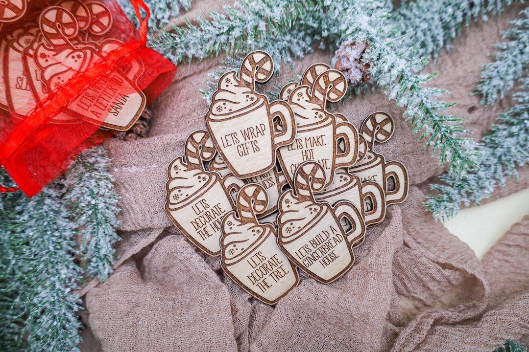 Christmas Activity Tokens,24 Day Christmas Countdown,winter Holiday ...