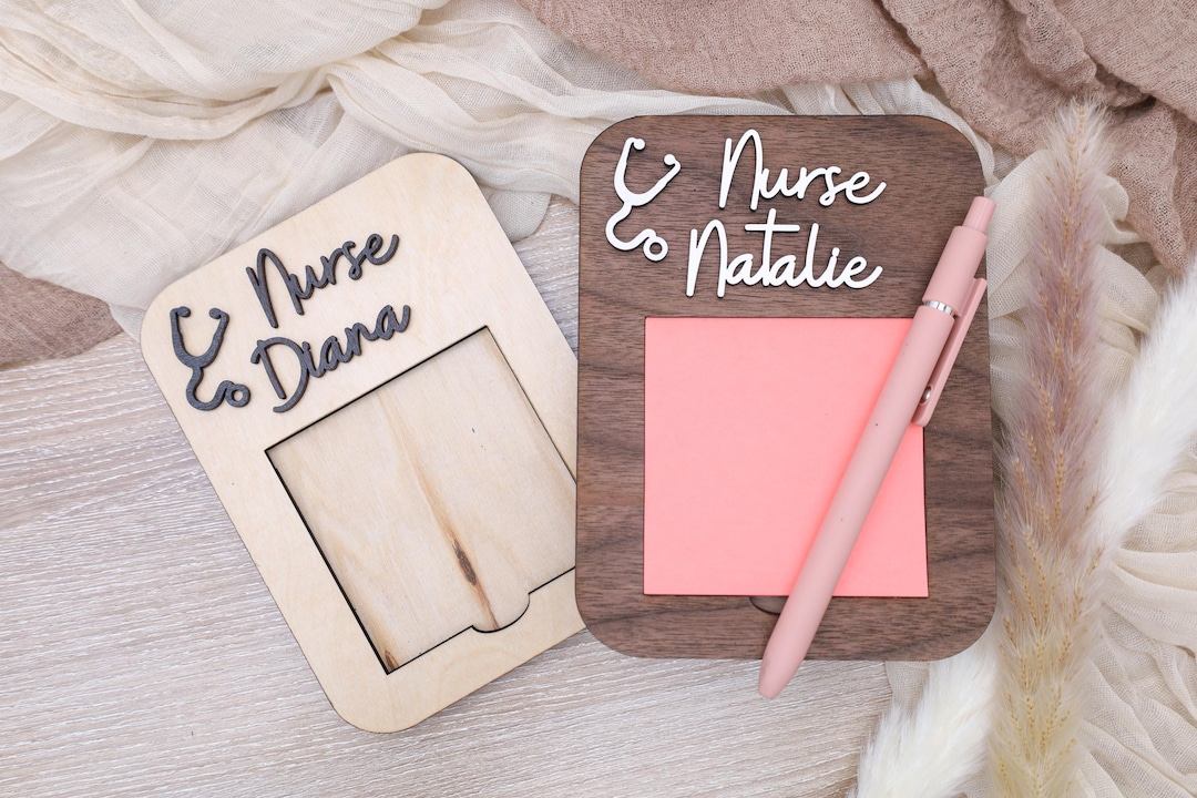 Personalized Nurse Gift, Nurse Appreciation Gift, Sticky Note Holder ...